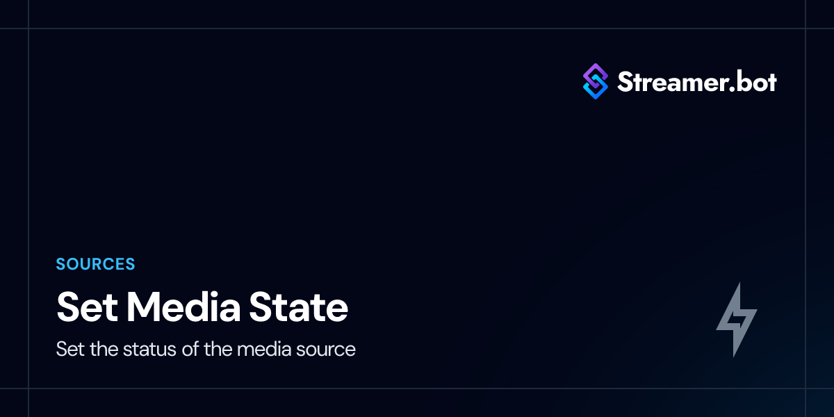 Set Media State | Streamer.bot Docs