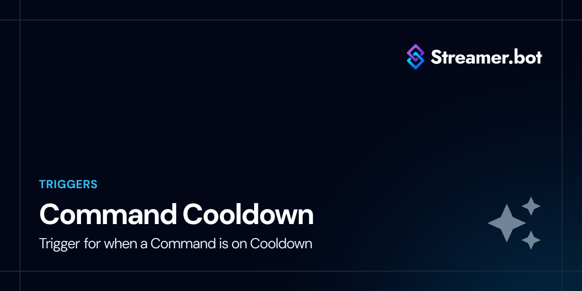 Command Cooldown | Streamer.bot Docs
