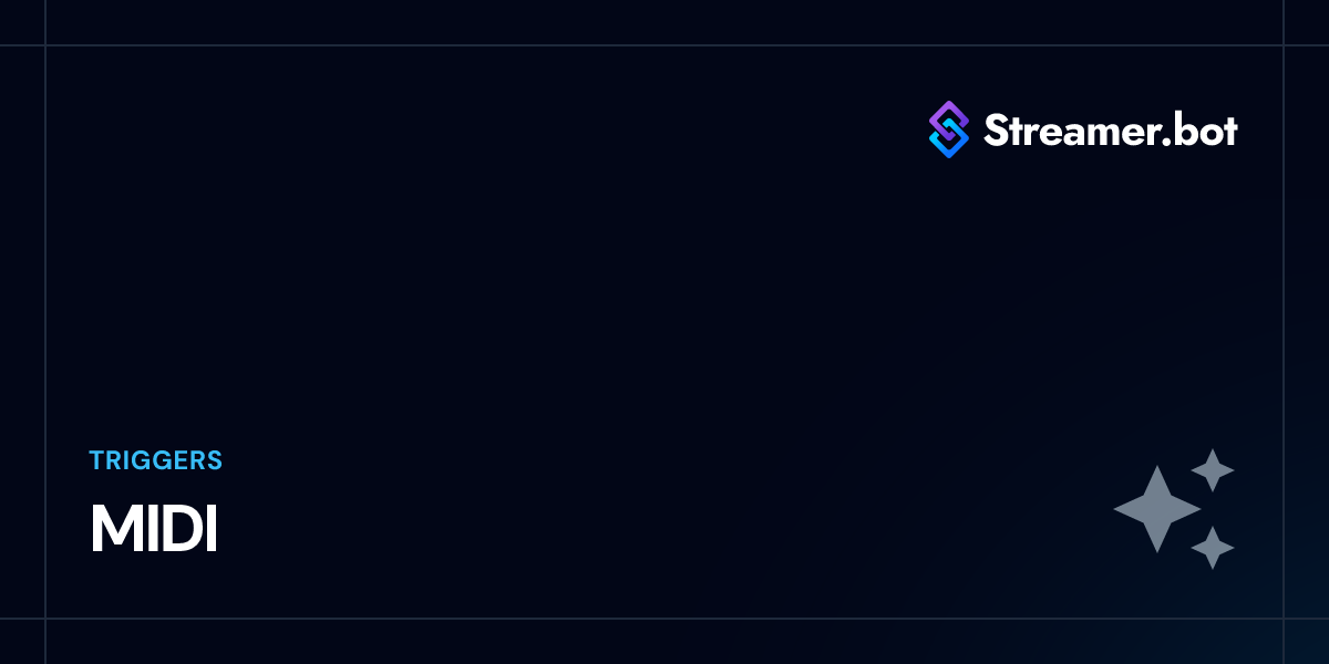 MIDI | Streamer.bot Docs
