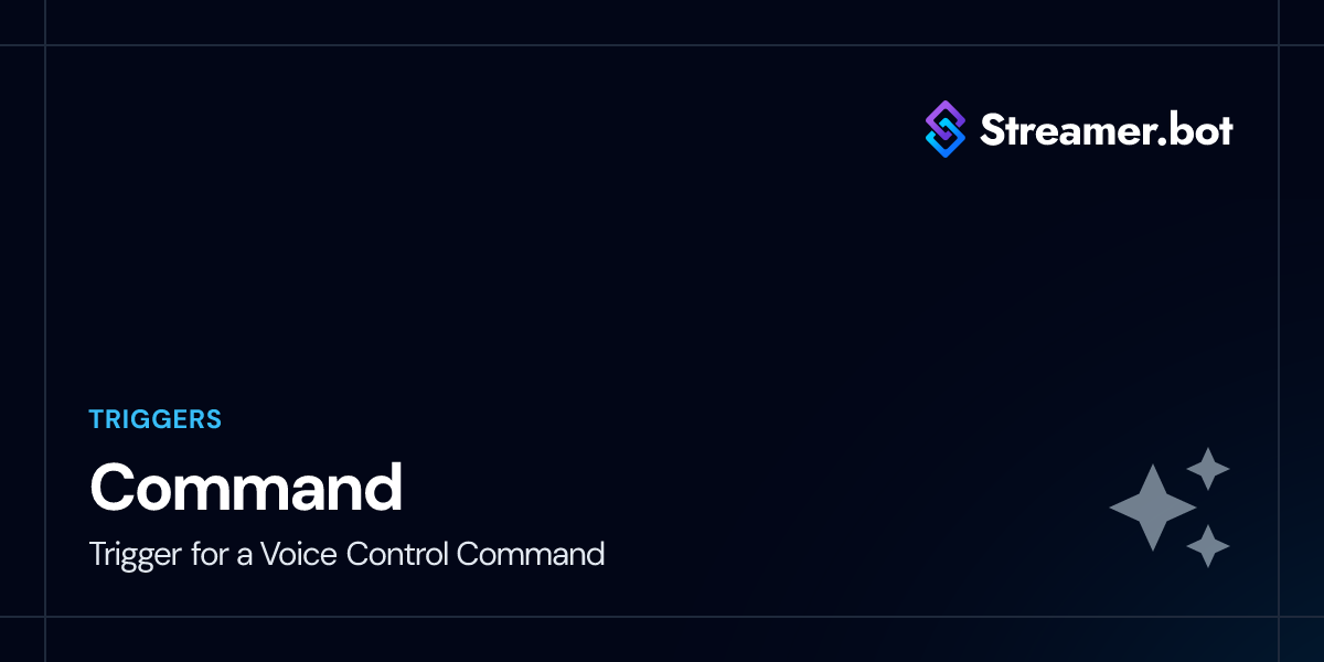 Command | Streamer.bot Docs