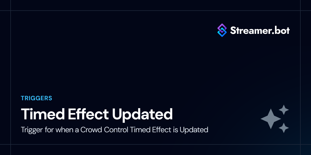 Timed Effect Updated | Streamer.bot Docs