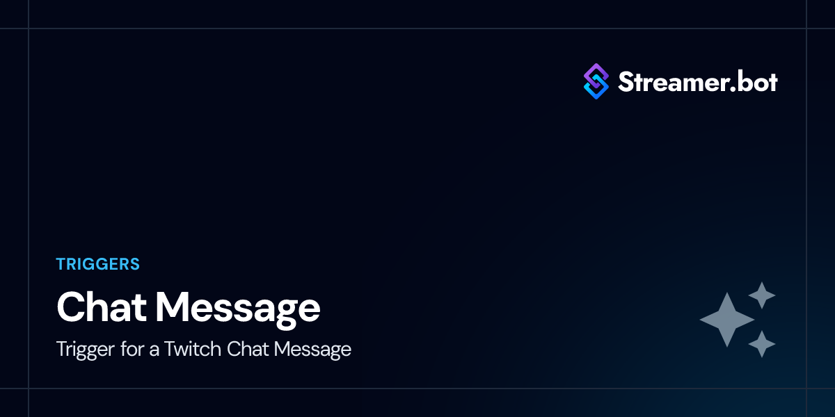 Chat Message Streamerbot Docs