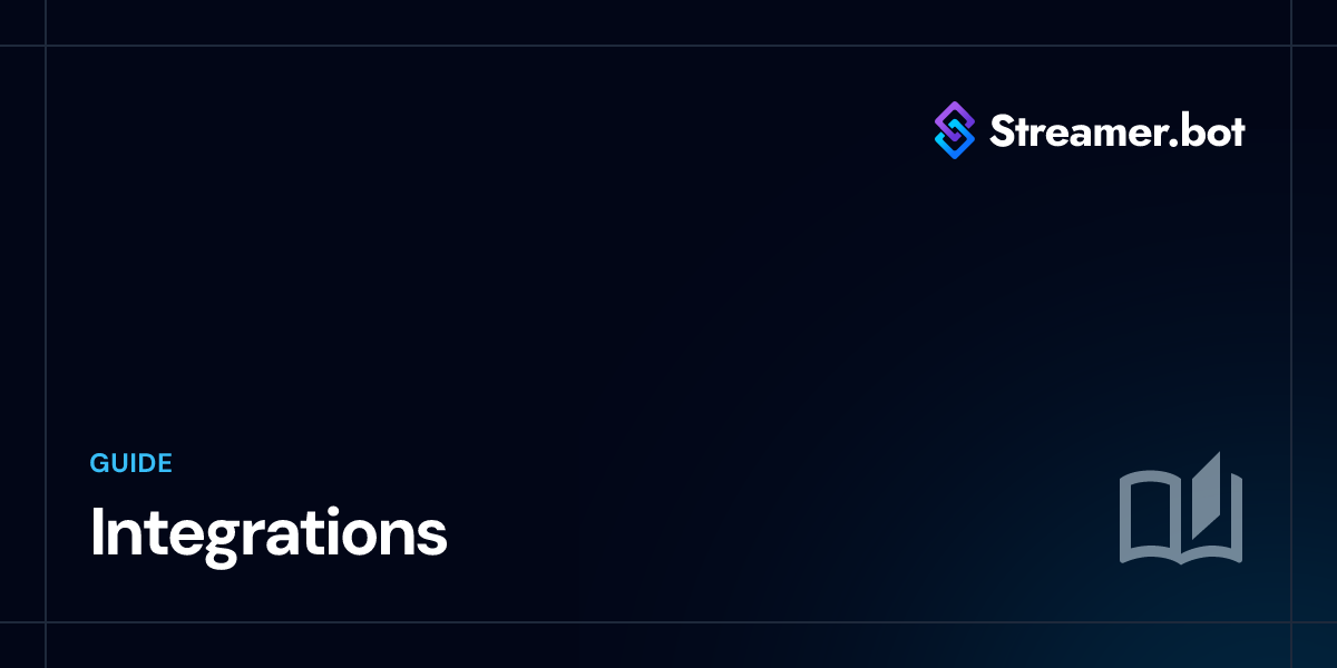 Integrations | Streamer.bot Docs