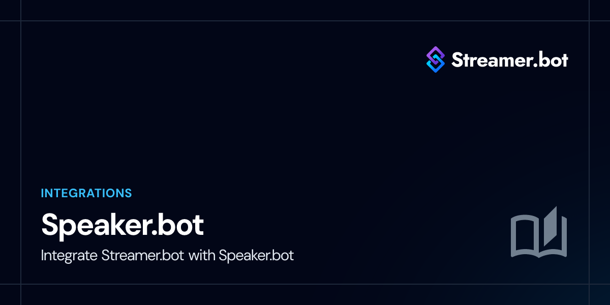 Speaker.bot | Streamer.bot Docs