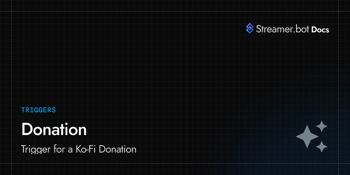 Donation | Streamer.bot Docs
