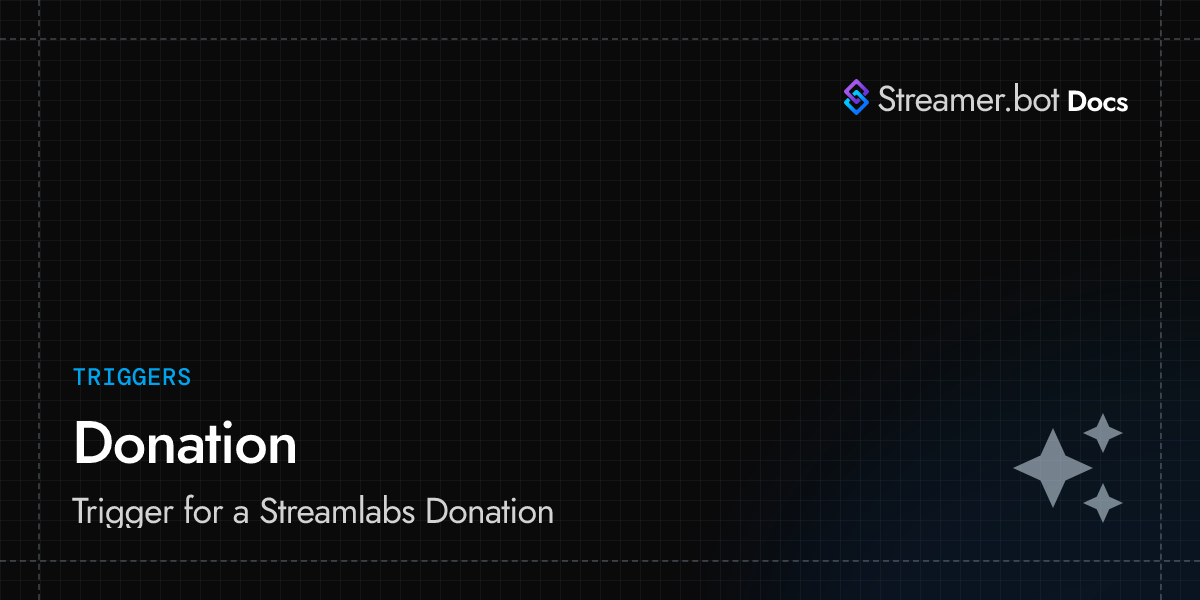 Donation | Streamer.bot Docs